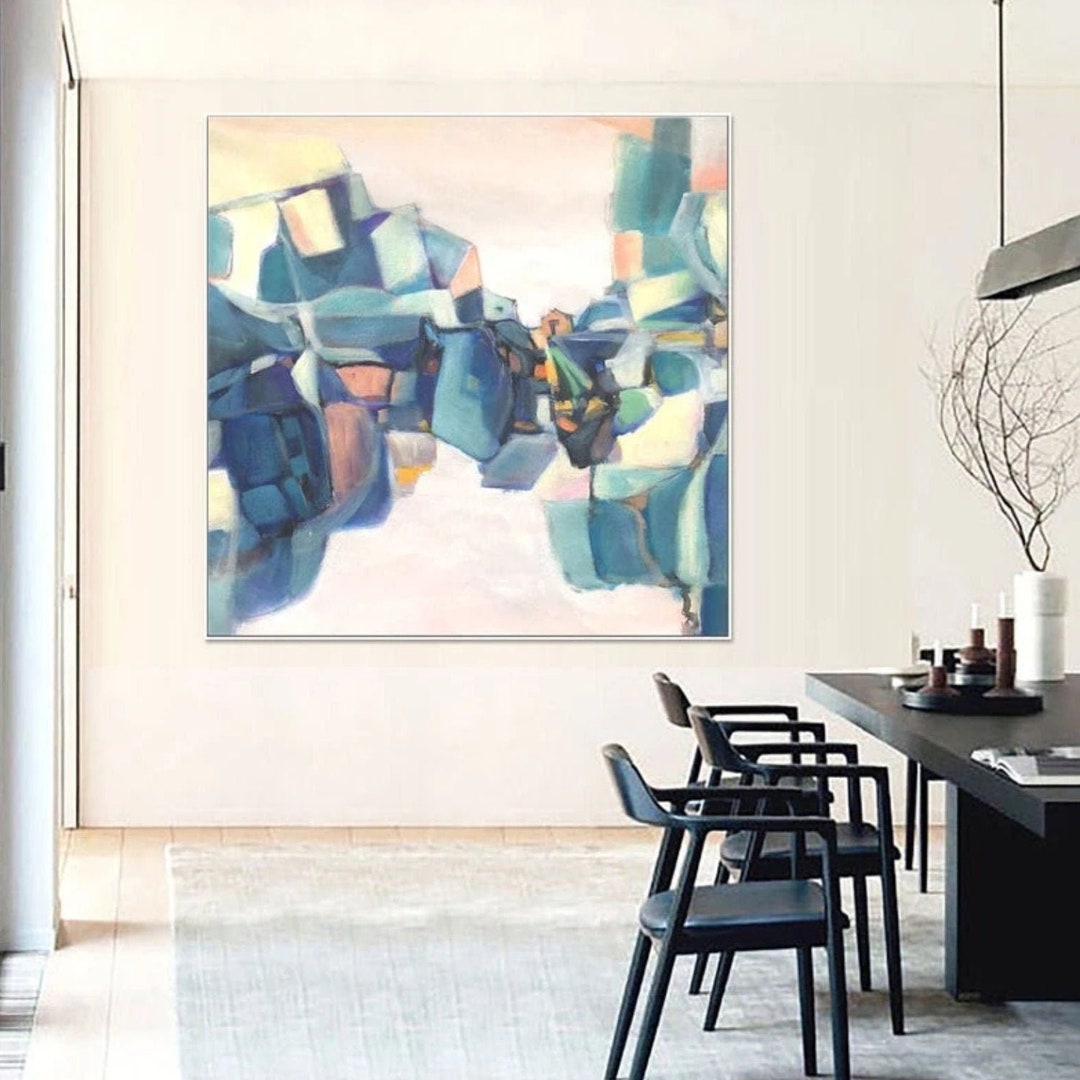 Serenity Shades: Hand-painted Artwork in Morandi Palette, Luxury ...