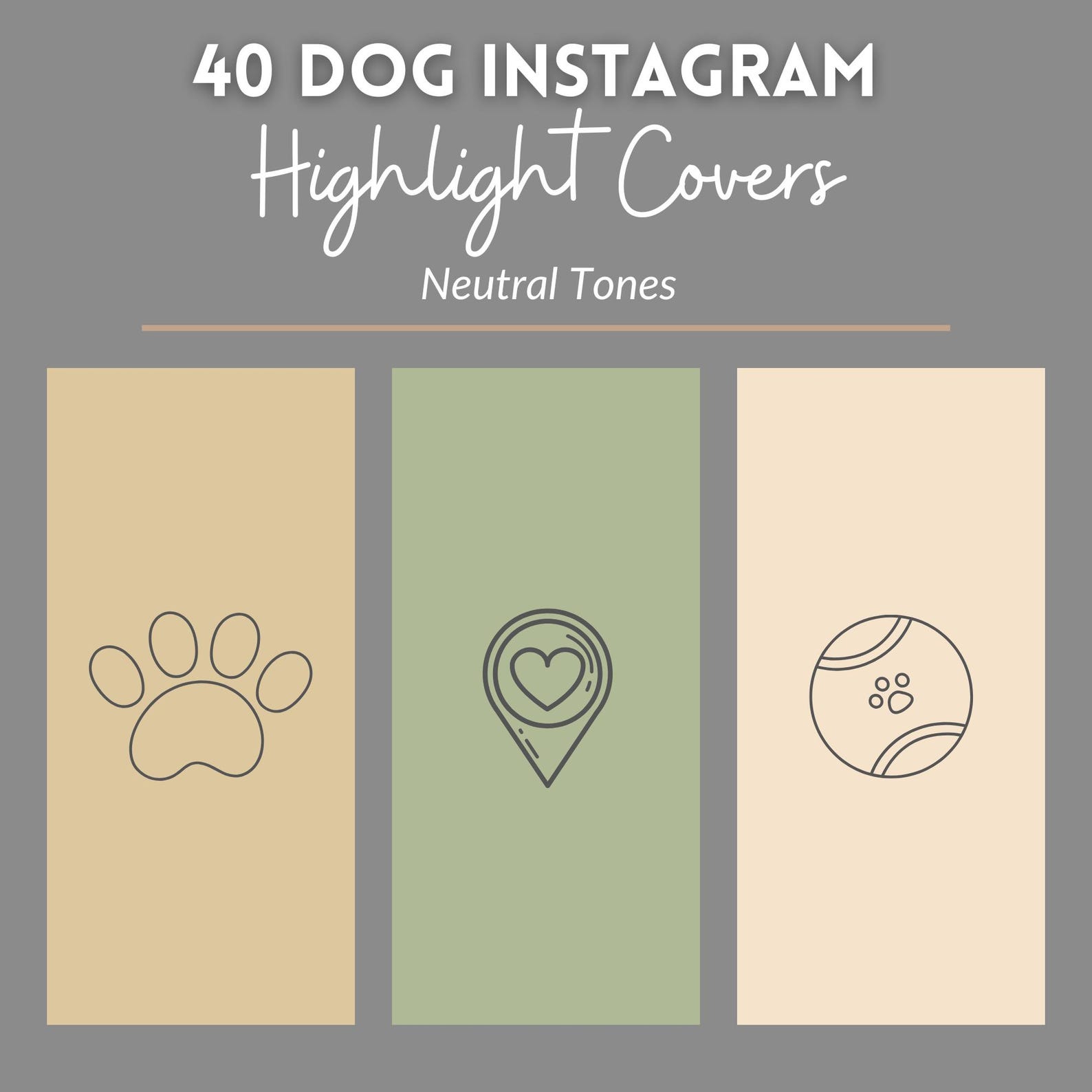 40 Dog Instagram Highlight Covers | Dog Instagram Icons | Dog Business ...