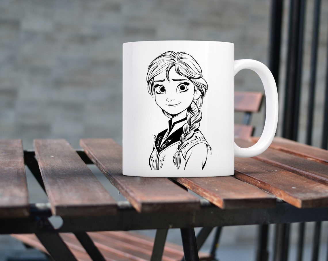 Anna Svg, Frozen Anna Svg, Frozen Anna Png, Anna Outline Svg, Cute Anna ...