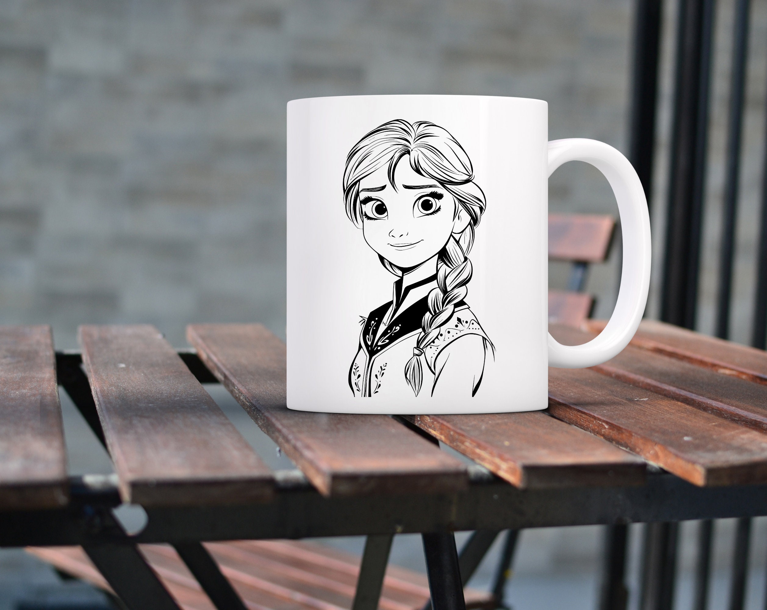 Anna Svg, Frozen Anna Svg, Frozen Anna Png, Anna Outline Svg, Cute Anna ...