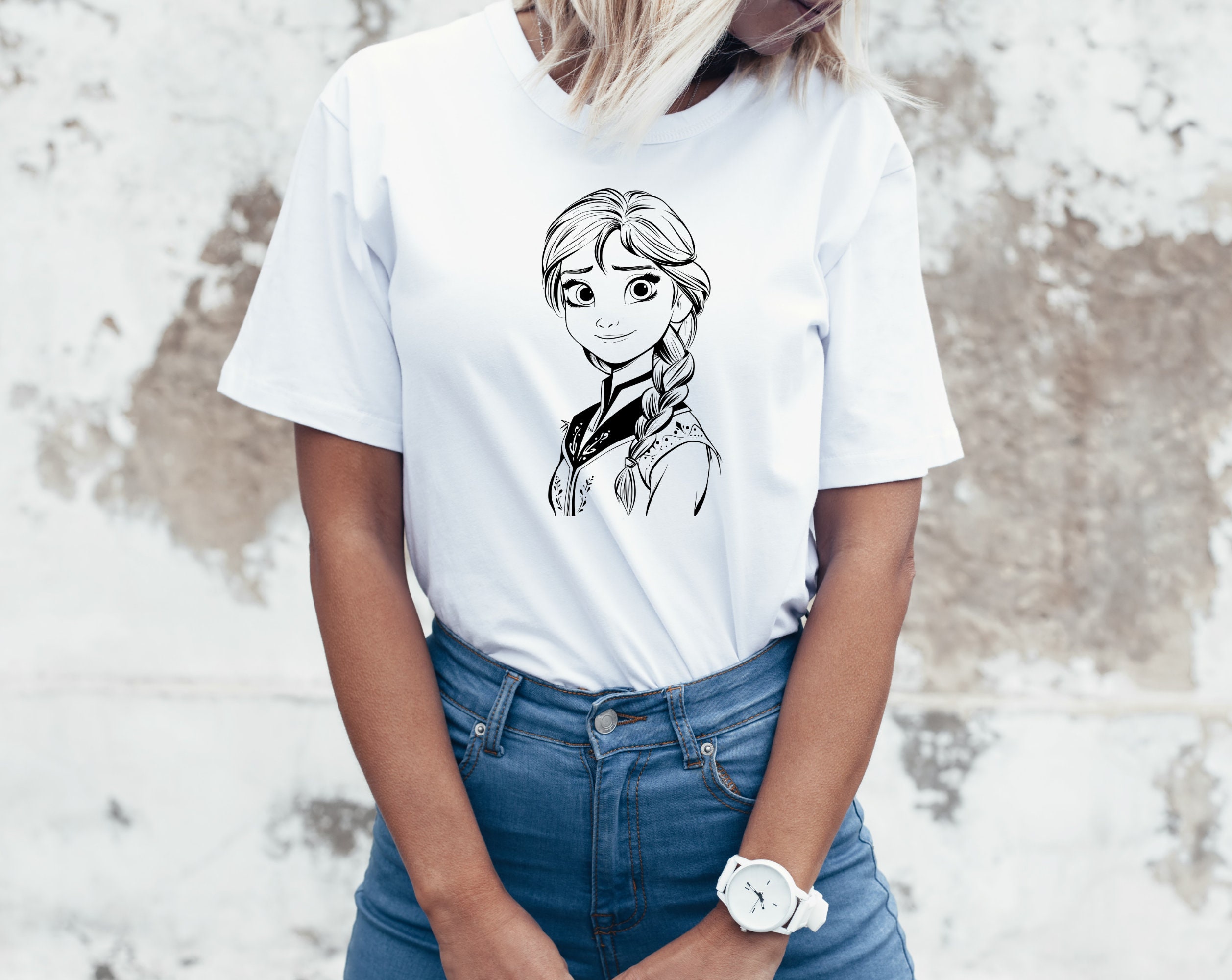 Anna Svg, Frozen Anna Svg, Frozen Anna Png, Anna Outline Svg, Cute Anna ...