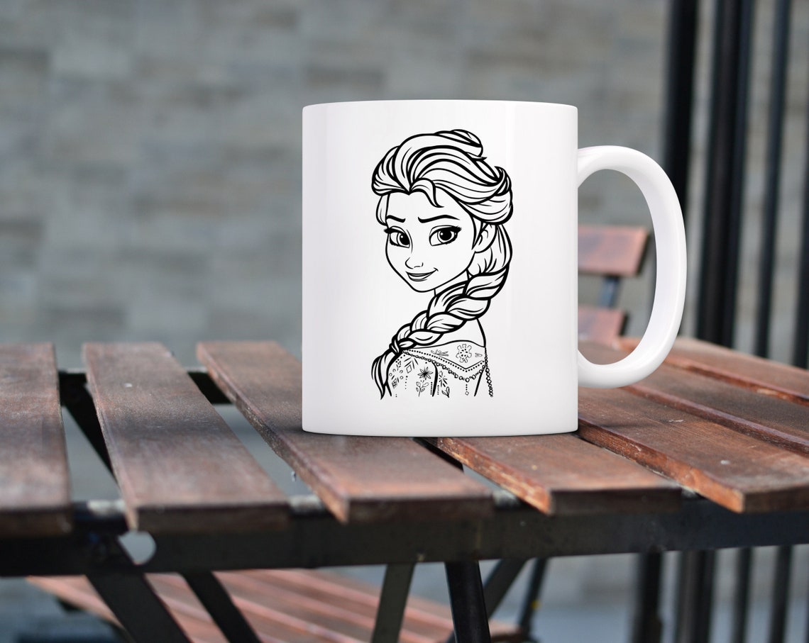 Elsa Frozen Svg, Elsa Frozen Png, Frozen Sisters Elsa Svg, Cute Elsa ...