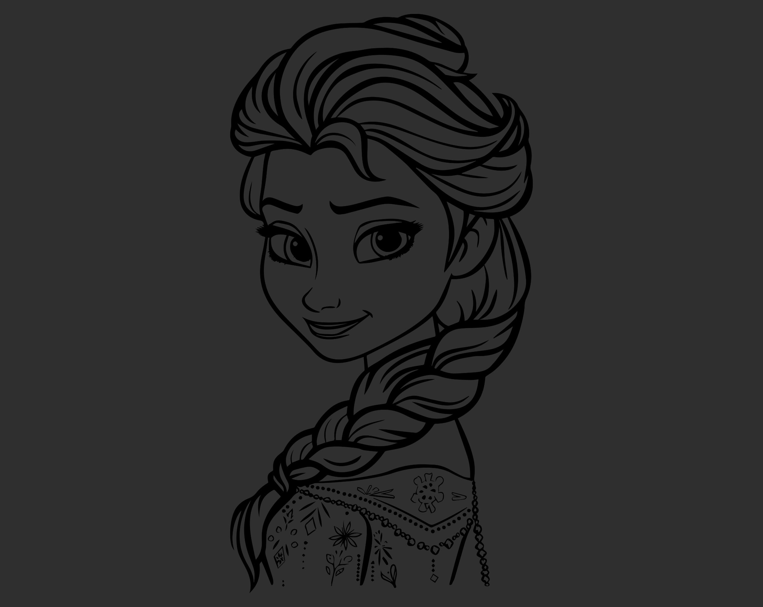 Elsa Frozen Svg, Elsa Frozen Png, Frozen Sisters Elsa Svg, Cute Elsa ...