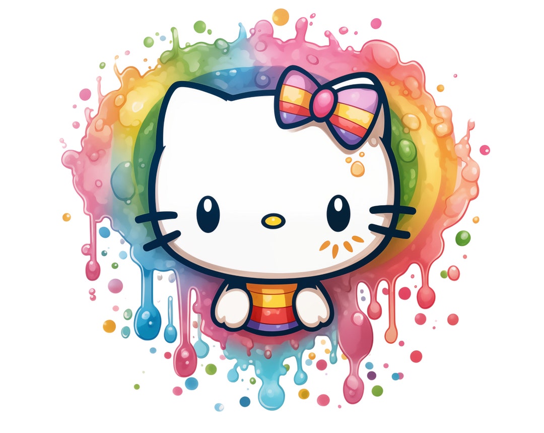 Kawaii Kitty Png, Colorful Rainbow Kawaii Kitty Clipart, Kawaii Kitty ...