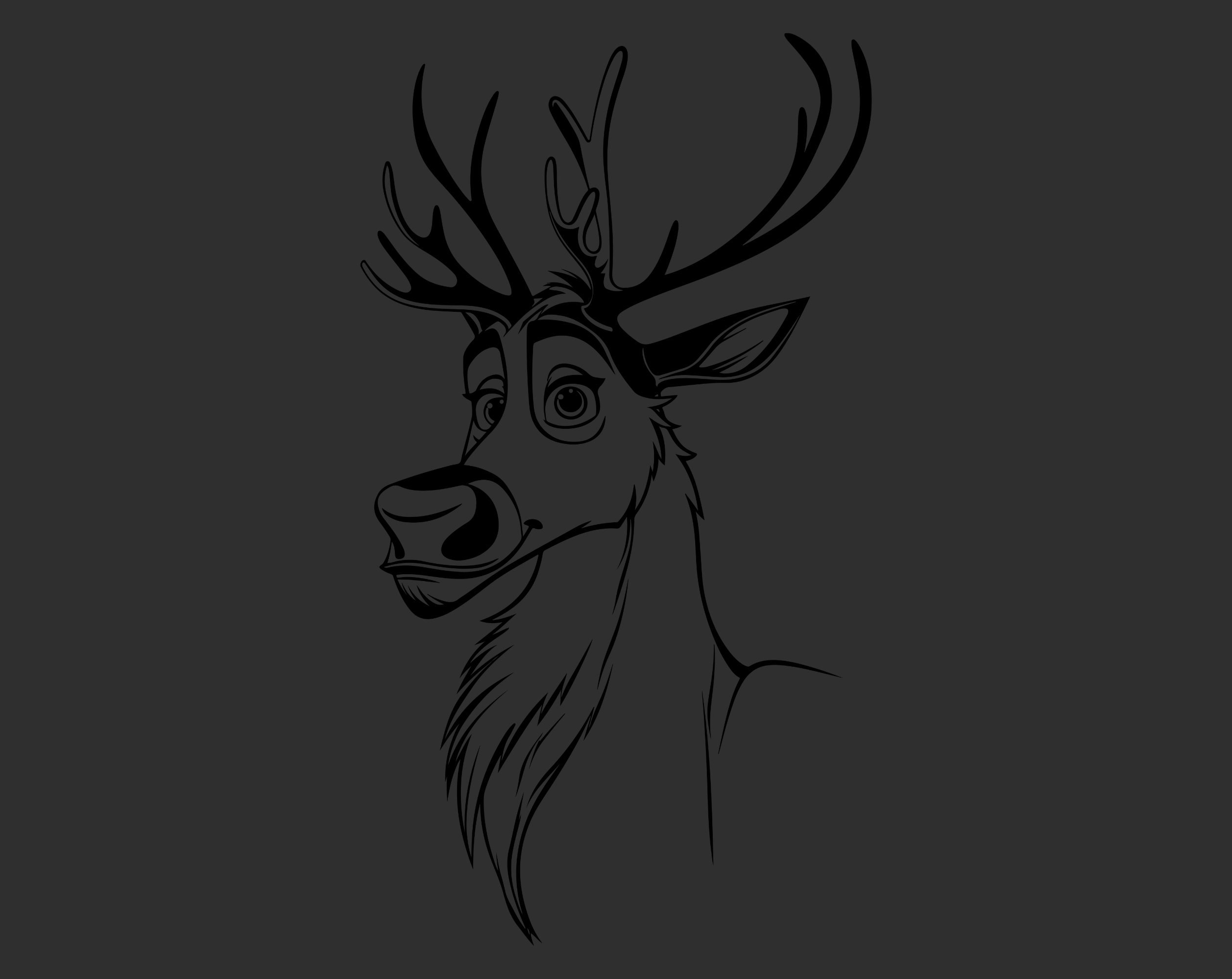 Frozen Sven Svg, Frozen Sven Png, Frozen Sven Clipart Svg, Frozen Olaf ...