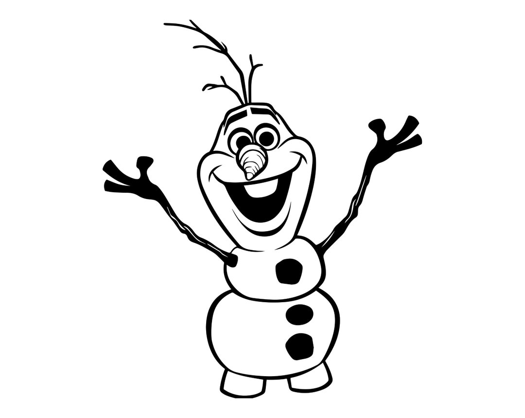 Olaf Svg, Frozen Olaf Svg, Frozen Olaf Png, Frozen Olaf Outline Svg ...