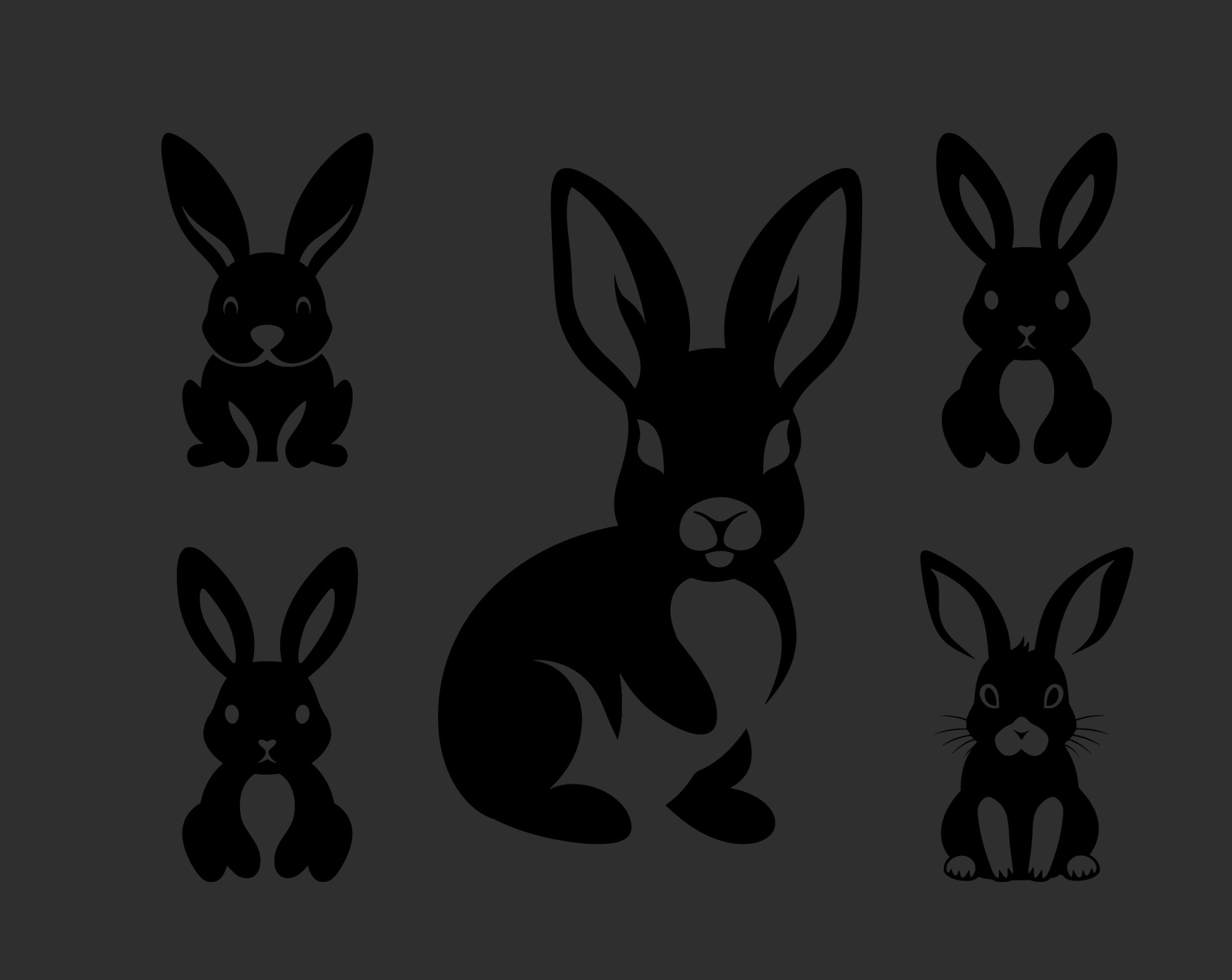 Bunny Svg, Bunny Svg Bundle, Cut File Cricut Svg, Laser Cut Svg ...