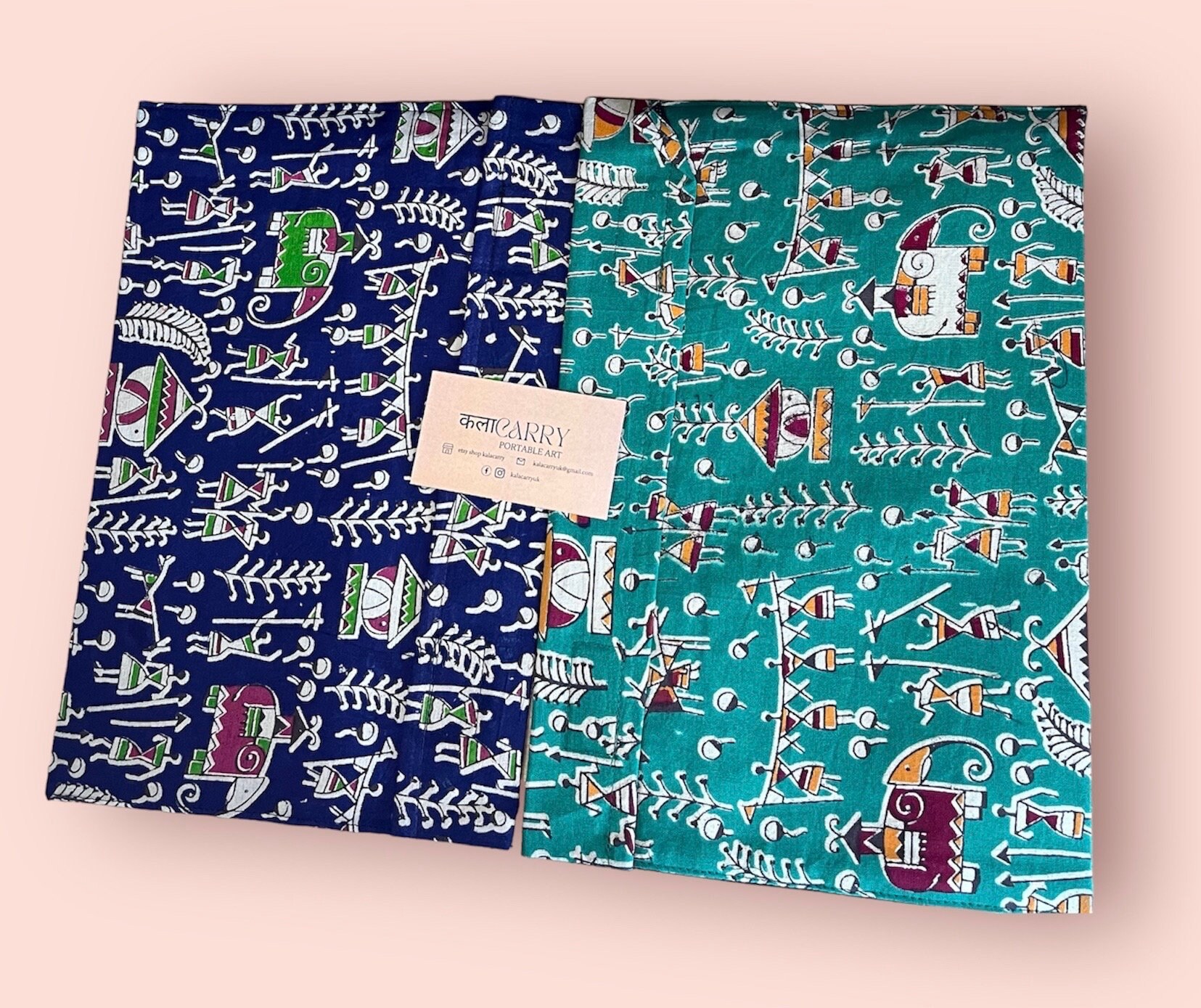 Handmade Fabric Document Holder A4 With Upcycled Cotton Materials set ...