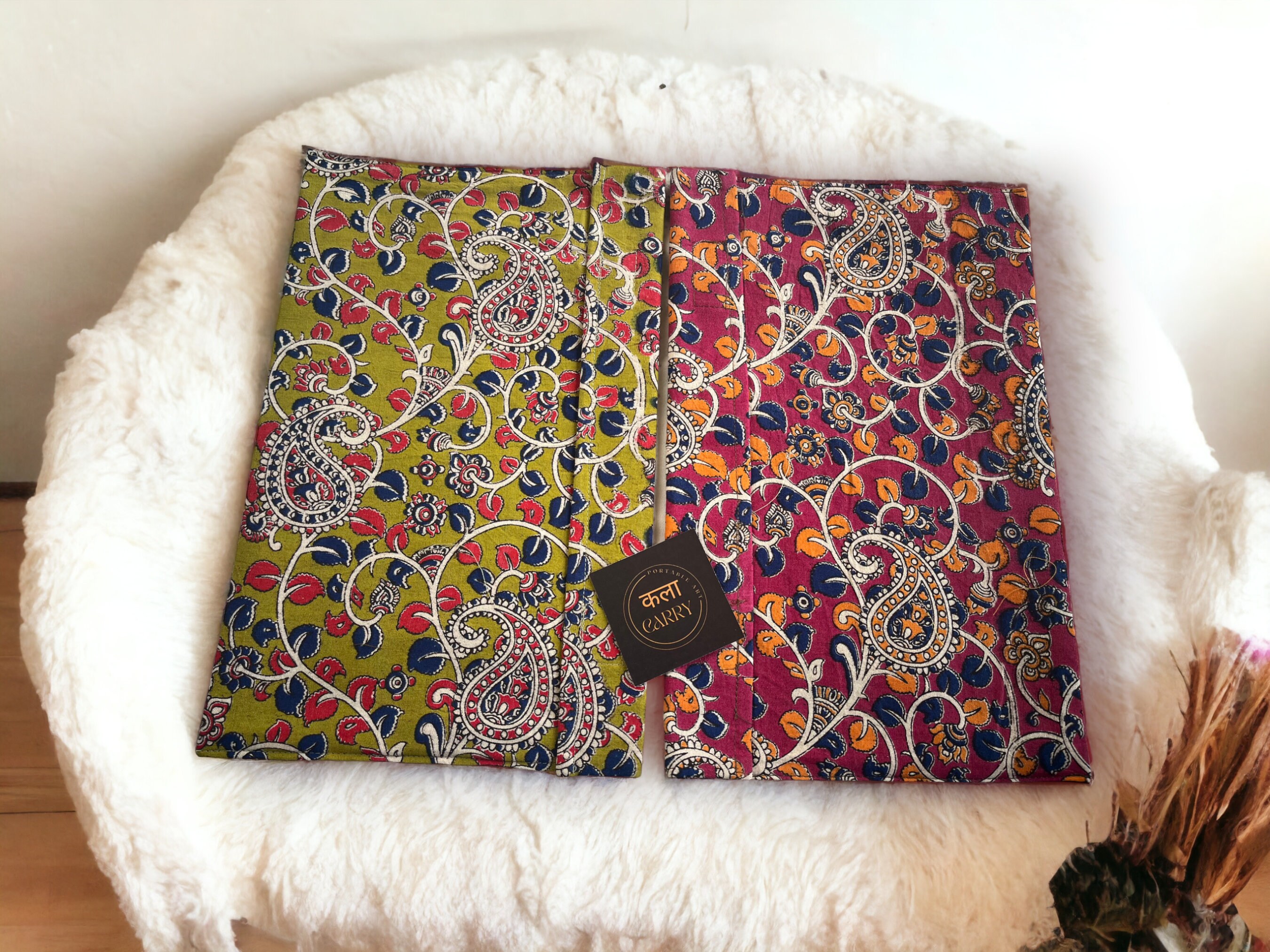 Handmade Fabric Document Holder A4 With Upcycled Cotton Materials set ...
