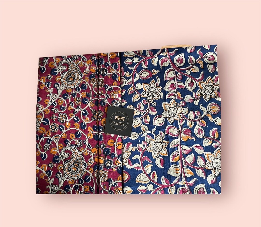 Handmade Fabric Document Holder A4 With Upcycled Cotton Materials -set ...