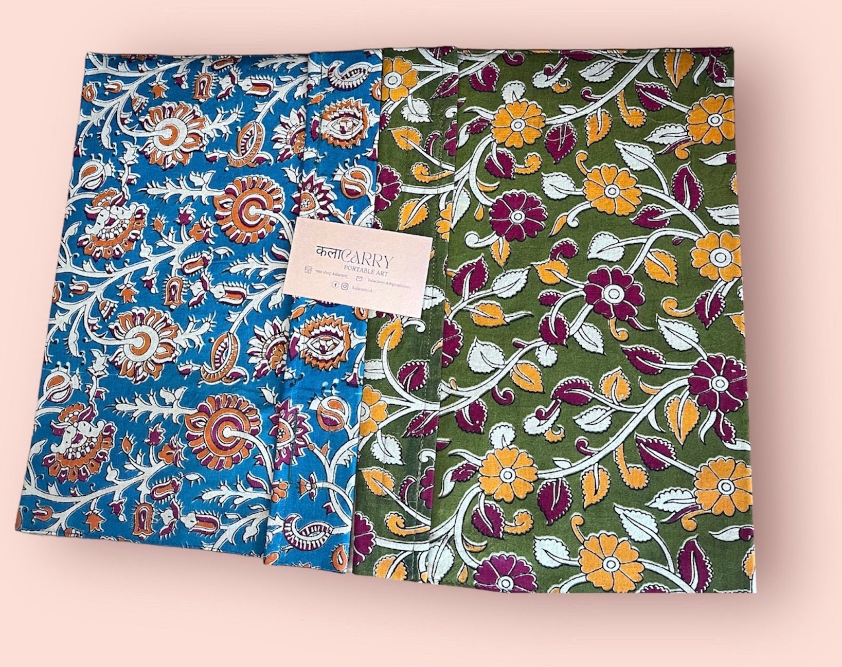 Handmade Fabric Document Holder A4 With Upcycled Cotton Materials set ...