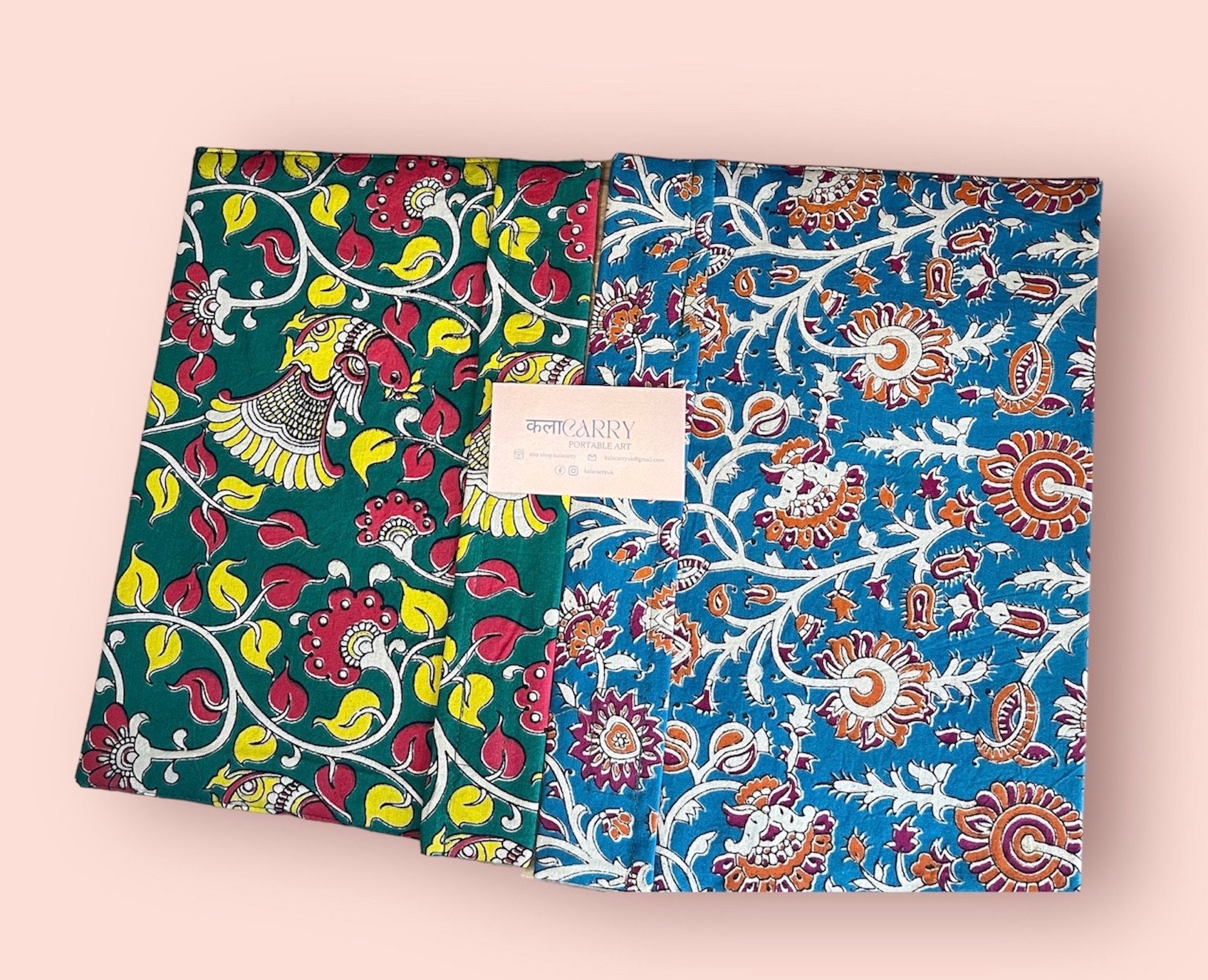 Handmade Fabric Document Holder A4 With Upcycled Cotton Materials set ...