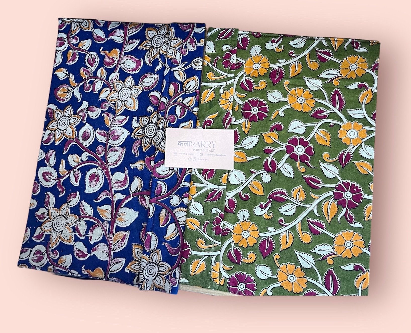 Handmade Fabric Document Holder A4 With Upcycled Cotton Materials set ...