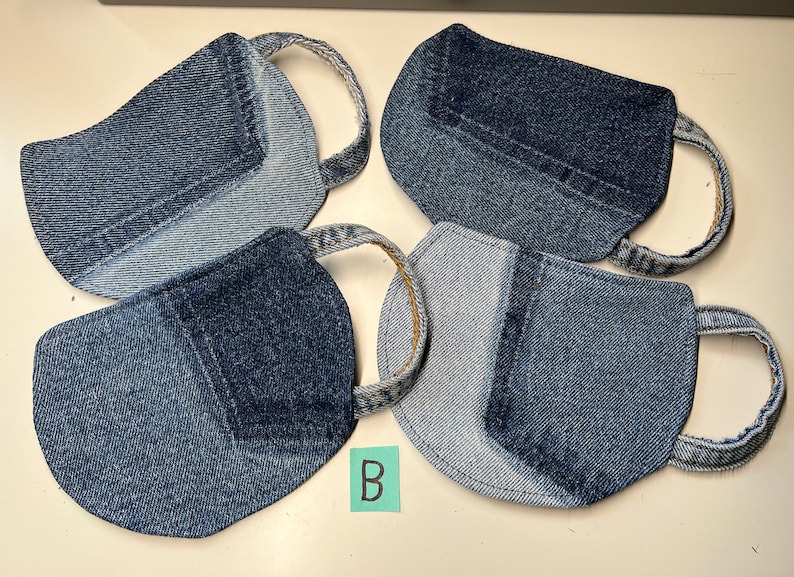 Upcycled Denim TEACUP Coasters - Etsy