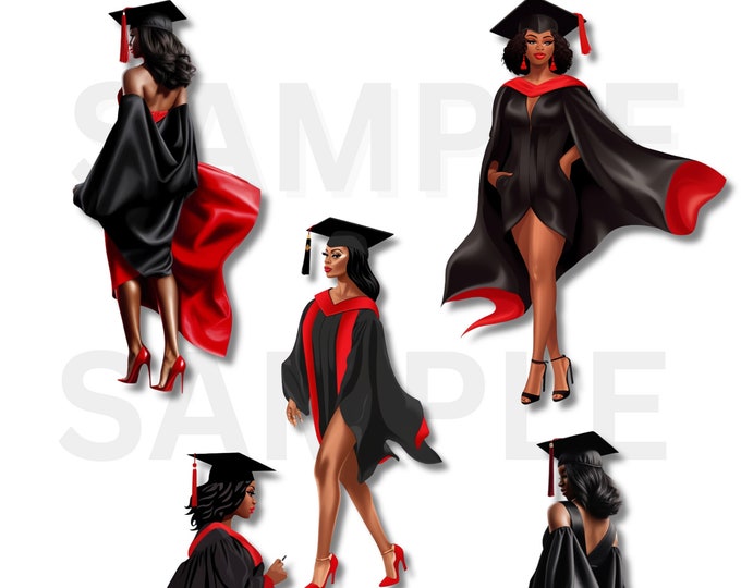 Graduation Black PNG Bundle Graduation PNG Bundle Graduation Clip Art ...