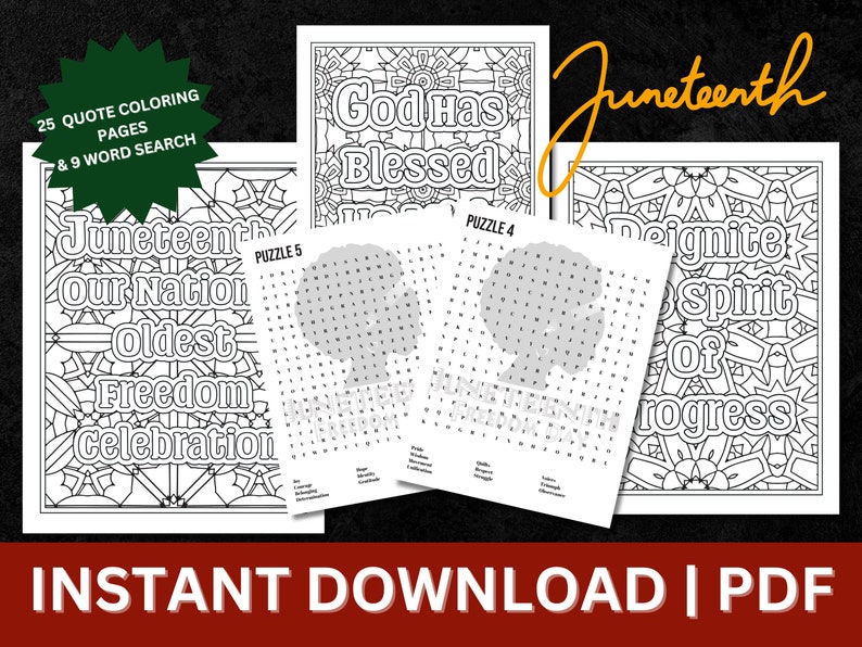 Juneteenth Coloring Pagesquote Coloring Pages Juneteenth Word Search ...