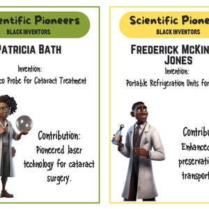 Black History Flash Cards Famous Black Inventors Homeschool Resources ...