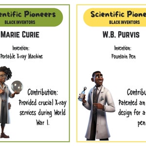 Black History Flash Cards Famous Black Inventors Homeschool Resources ...