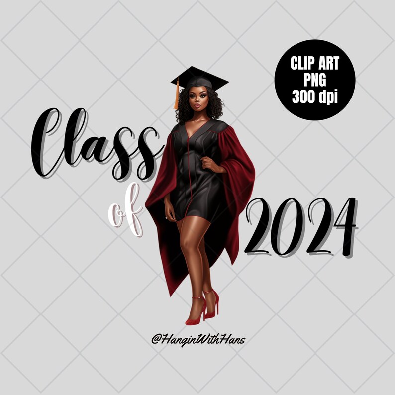Class of 2024 Graduation Black Woman 2024 Grad Graduation Black Girl ...
