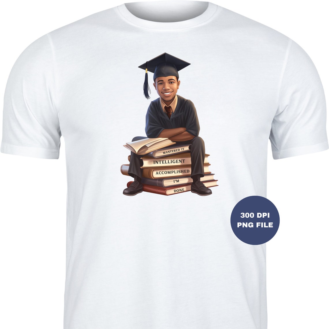 African American Male Graduation PNG 4 Black Clipart - Etsy