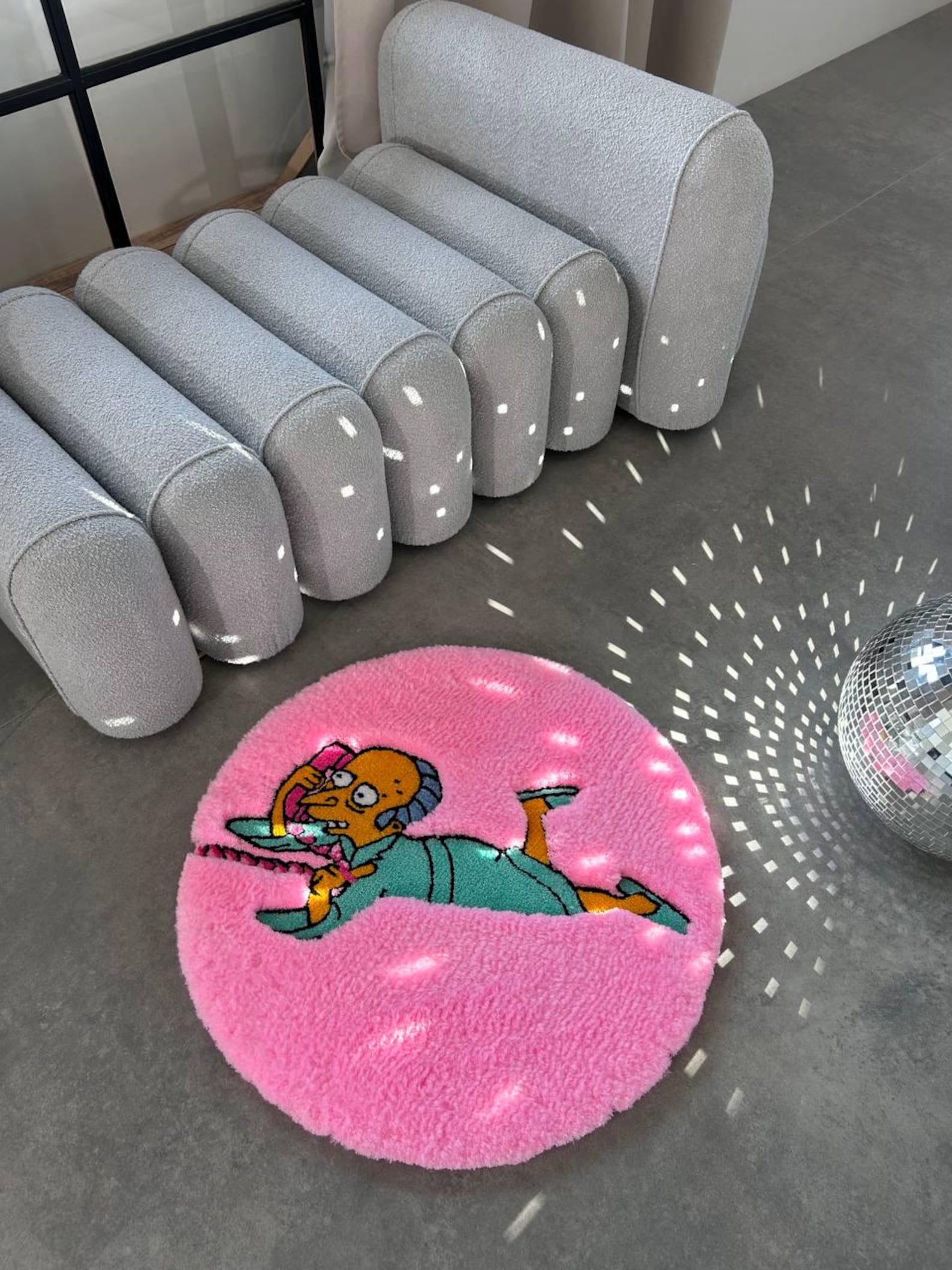 Glamorous Old Man Fluffy Rug Tufted 3D Custom - Etsy