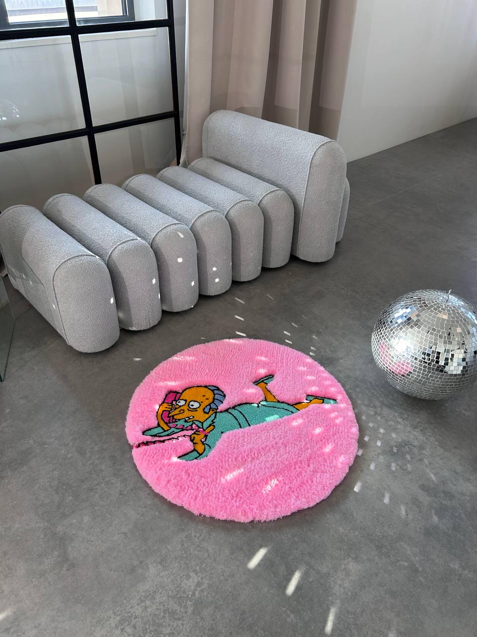 Glamorous Old Man Fluffy Rug Tufted 3D Custom - Etsy