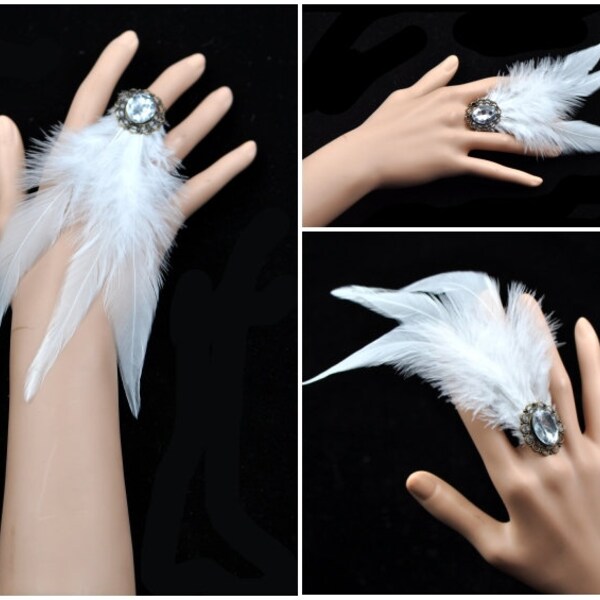 Feather Ring - Etsy UK