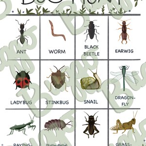Kids Bug Hunt Activity Leaves Printable Backyard Nature Scavenger Hunt ...