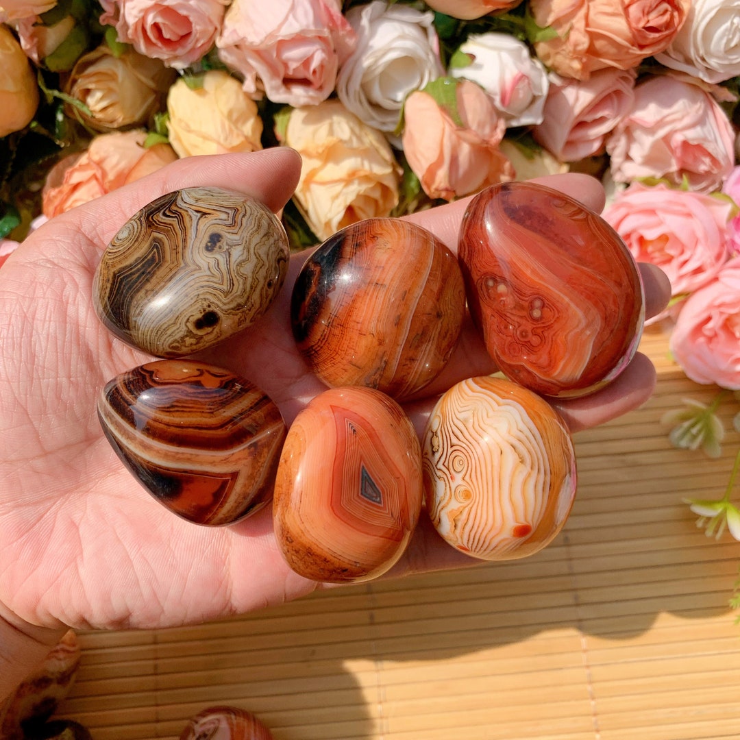 Natural Sardonyx Palm Stone Sardonyx Crystal Sardonyx Worry Stone ...