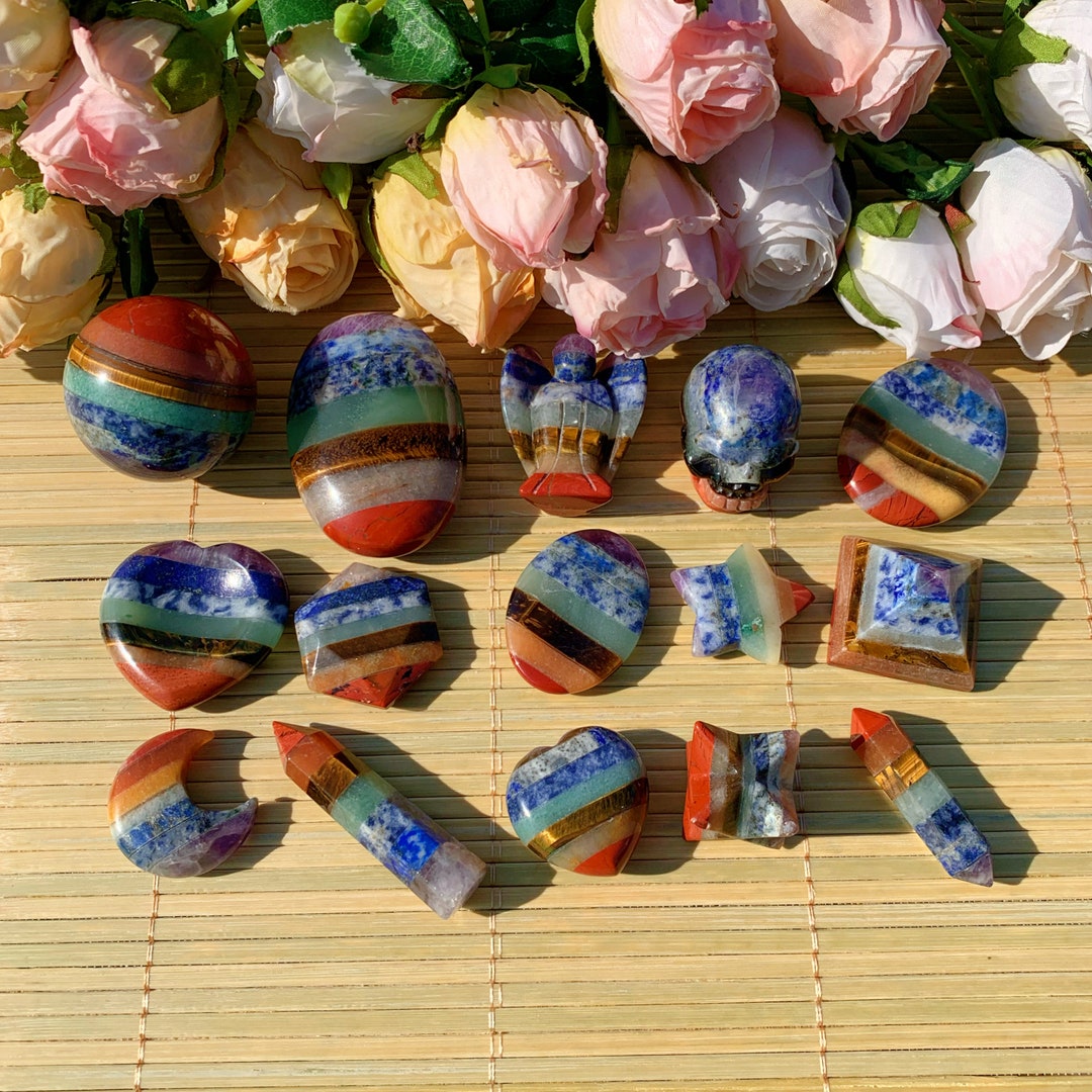 Seven Chakra Crystal Set Root Chakra Crystals for Chakra Healing Chakra ...