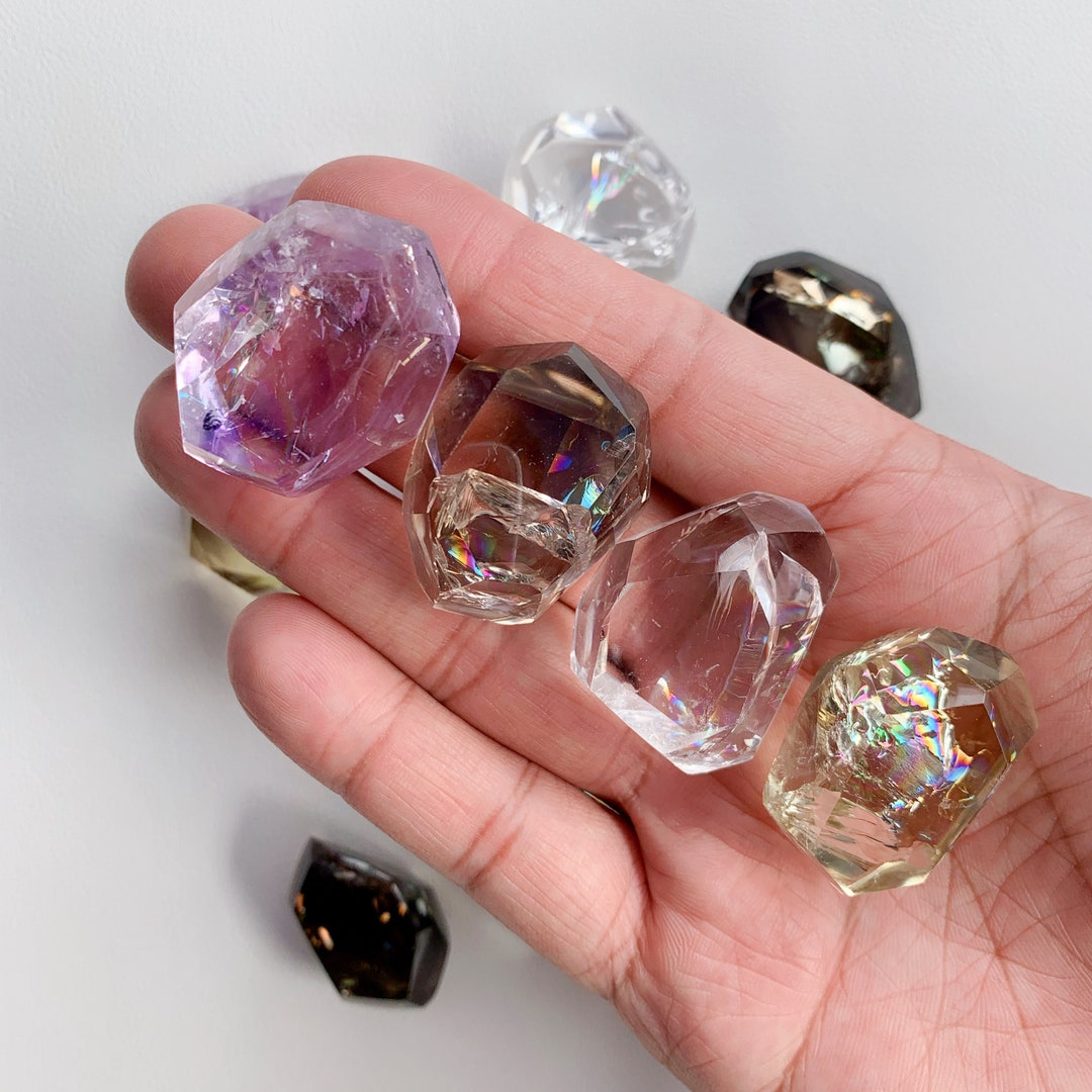 Rainbow Free Form Crystals: Amethyst, Quartz, Citrine, Smoky Quartz ...