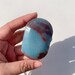 1PC Handmade Trolleite Crystal Palm Stone Natural Blue, Essential for ...