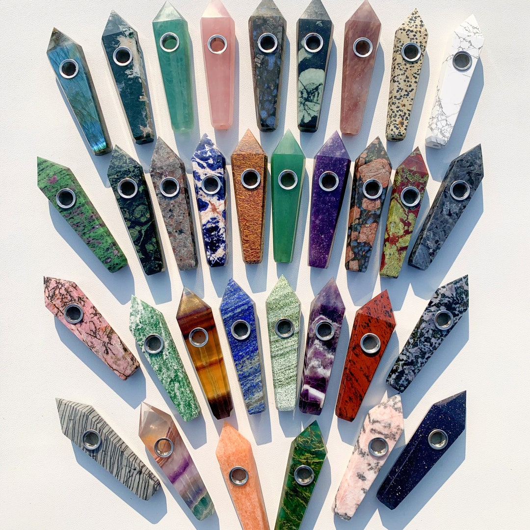 70 Varieties Handmade Stone Smoking Pipes- Beautiful Gemstone ...