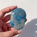 1PC Handmade Trolleite Crystal Palm Stone Natural Blue, Essential for ...