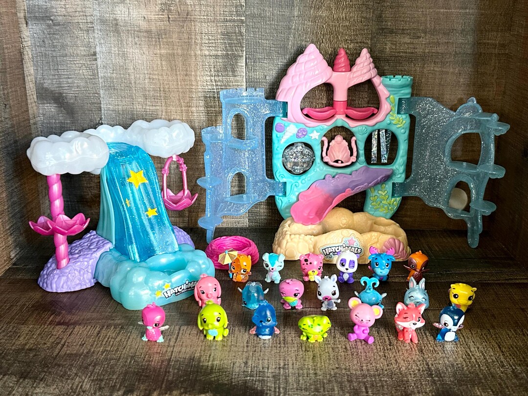 Hatchimals Coral Castle & Waterfall Playset With Lights! - Etsy