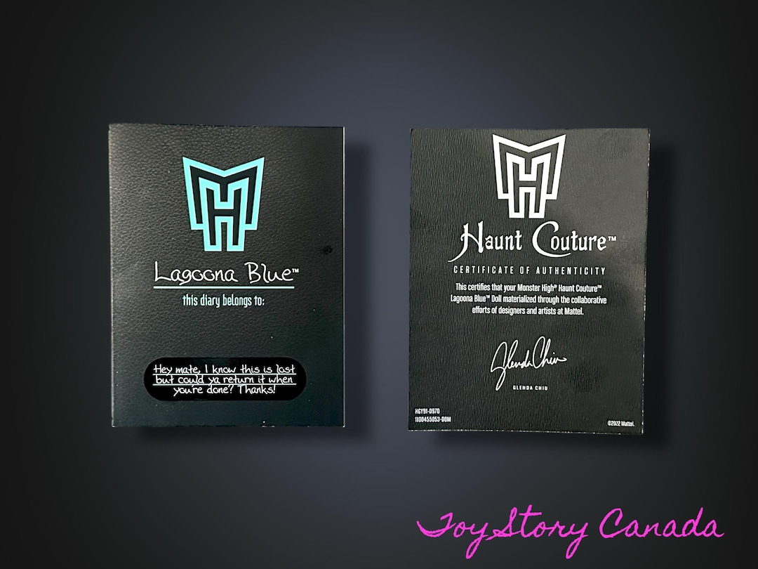 Monster High Lagoona Blue ~ Haunt Couture ~ Diary & Certificate of ...