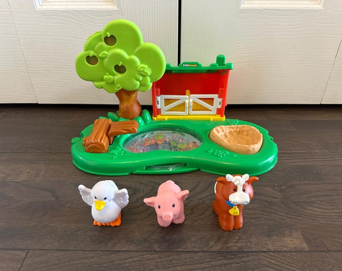 Fisher Price Little People Pig Pen And Pond Playset Complete Fence