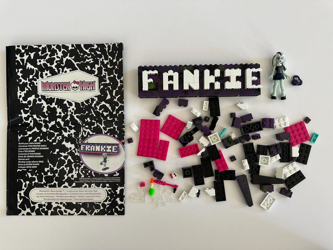 Monster High Mega Bloks ~ Monsterific Name Builder & Frankie Stein, B12 ...