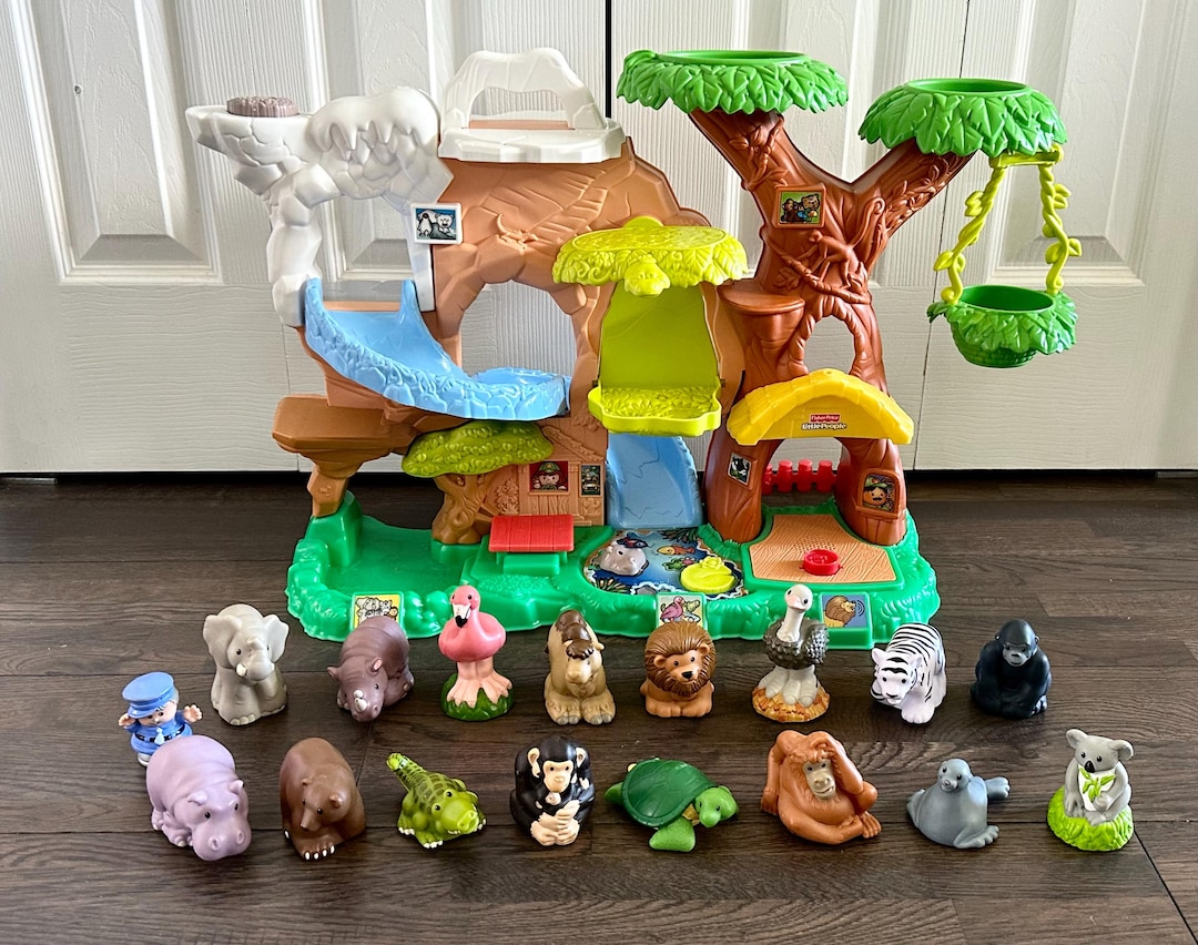 Fisher Price Little People Zoo Talkers Animal Sounds Zoo Playset ...