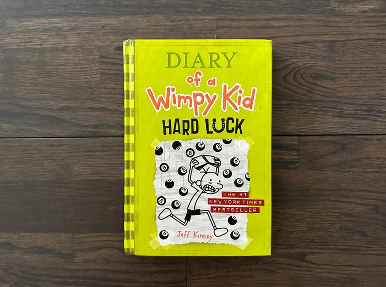 Diary of A Wimpy Kid, Hardcover Book ~ Hard Luck - Etsy