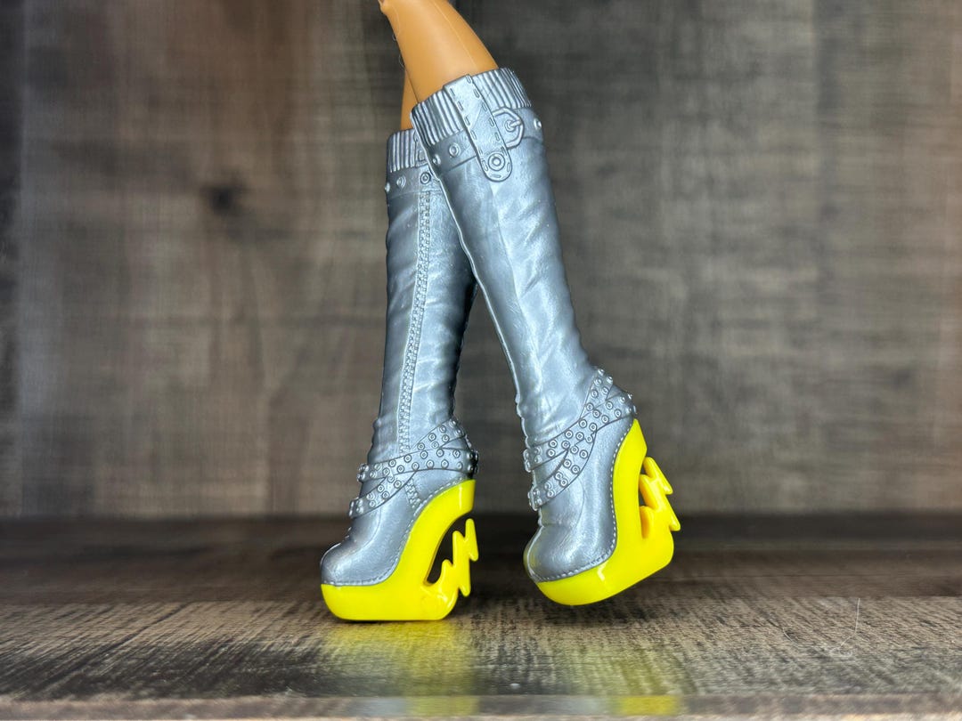 Frankie Stein ~ Freaky Fusion ~ Silver Boots - Etsy