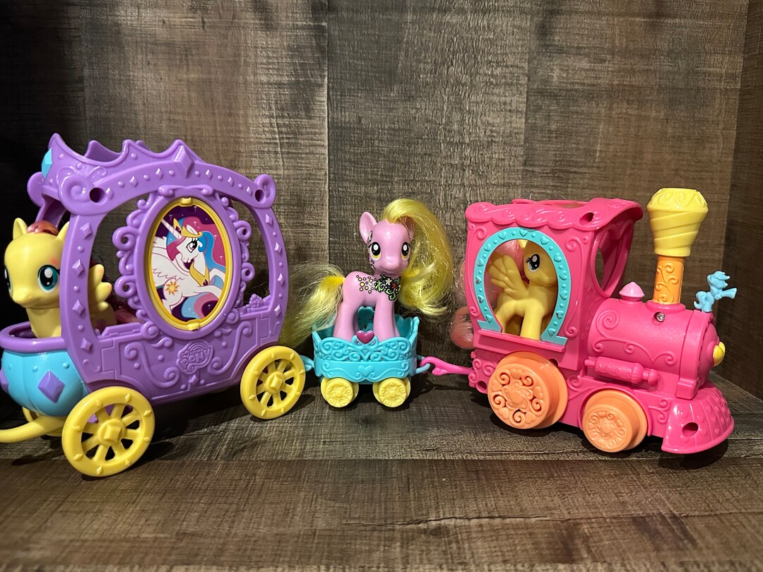 My Little Pony Friendship Express Train 3 Pc Replacement Plus Ponies ...