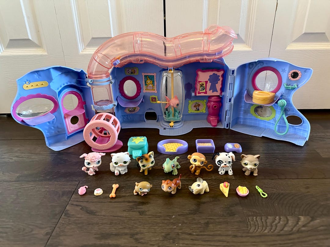 Littlest Pet Shop ~ Little Lovin' Pet Playhouse ~ LOADED With ...