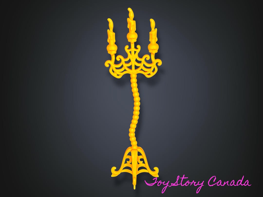 Monster High Freaky Fusion Catacombs Playset ~ Small Orange Candelabra ...