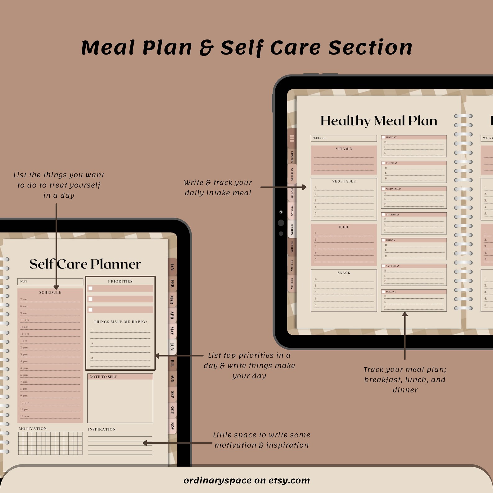 2023 Hyperlinked Digital Planner Undated Planner Notebooks - Etsy