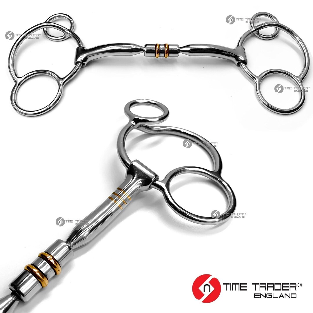 Universal Mullen Shaped Barrel Horse Bit With Copper Rollers Stainless ...