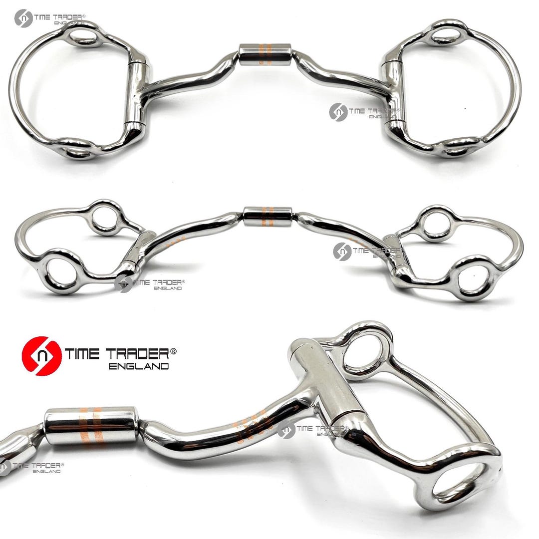 Cheltenham Running With COPPER Roller Gag Horse Bit Snaffle and Inlay 5 ...