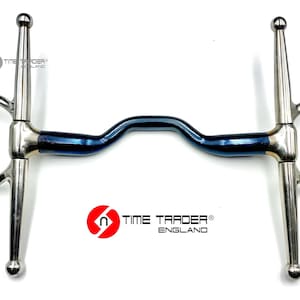 Full Cheek Blue Sweet Iron Fulmer Ported Horse Bit Snaffle 4.5inches ...