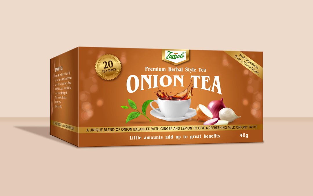 Onion Tea. A Unique Blend of Onion Balanced With Lemon and Ginger to ...