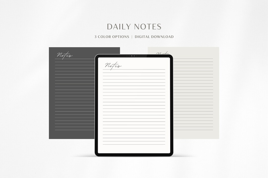 Daily Notes Daily Task List Minimalist Planner Daily Digital Notes daily-notes-daily-task-list-minimalist-planner-daily-digital-notes